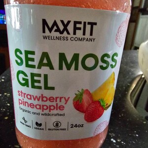 Organic Pure Sea Moss Gel Wildcrafted Gold Sea Moss From Saint Lucia ...