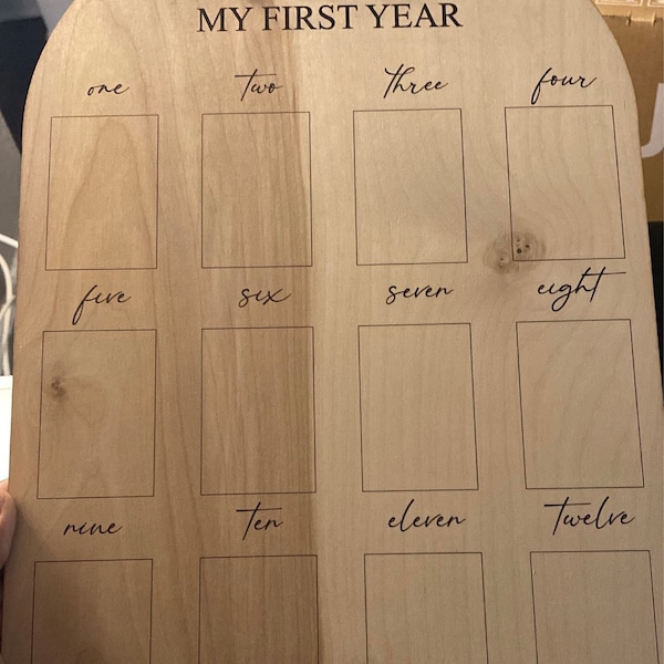 One Year of - My First Year - Birthday Photo Board - Party Supplies ...