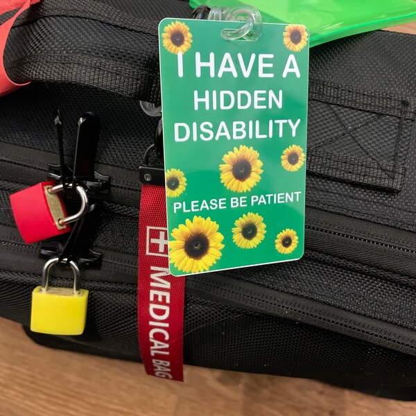 Hidden Health Condition Disability Awareness Card in Green With Choice ...