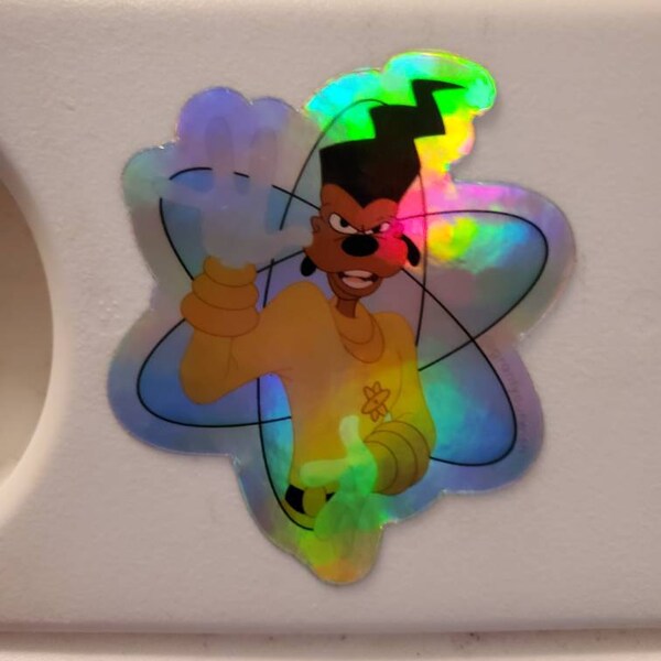 Holographic Powerline Sticker | Goofy Movie Sticker | Disney Sticker ...