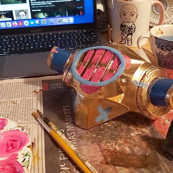 LOL Arcane Enforcer Helmet and Mask Armour STL File for 3D Printing - Etsy