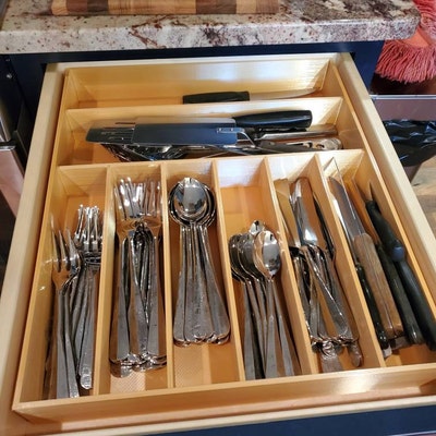 Custom Silverware Drawer Organizer Cutlery and Utensils - Etsy