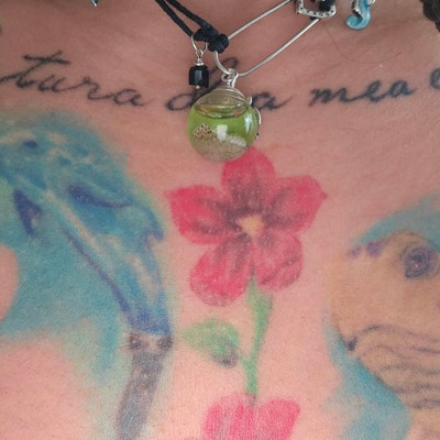 Dainty Robin Bird Necklace. Sterling Silver and Orange Enamel. Nature ...