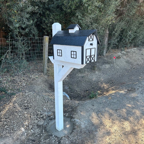 Barn Mailbox Amish Handmade, Dutch Barn Style, Choose Your Color ...