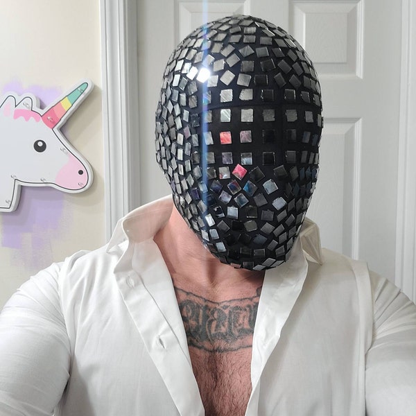 Mad Mirror - Custom Haute Couture Mask Hand Made of Mirror Pieces - Etsy