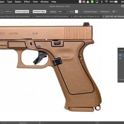 SVG Laser Files PMAG Gun Template Fiber Laser Cut File for - Etsy