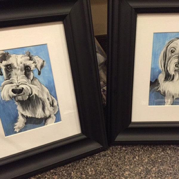 Custom Pen and Ink Portrait Drawing: Black and White Art - Etsy