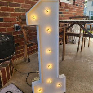 2D Giant Number or Letter 3 Feet Tall party Prop Custom to Any Birthday ...