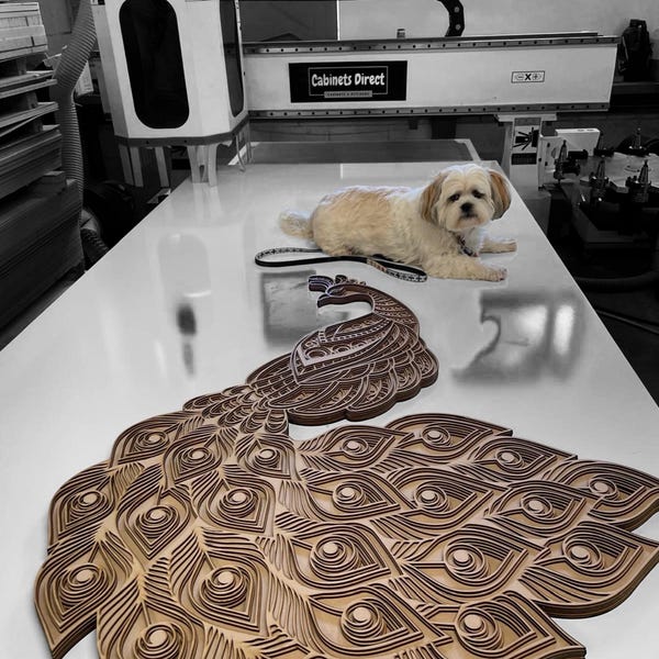 PEACOCK Laser Cut File BIRD Svg Cutting Template and Peacock Wall Decor ...