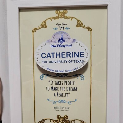 Cast Member Name Tag Display Frame and Print Casting Agency Door ...