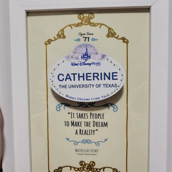 Cast Member Name Tag Display Frame and Print | Casting Agency Door ...