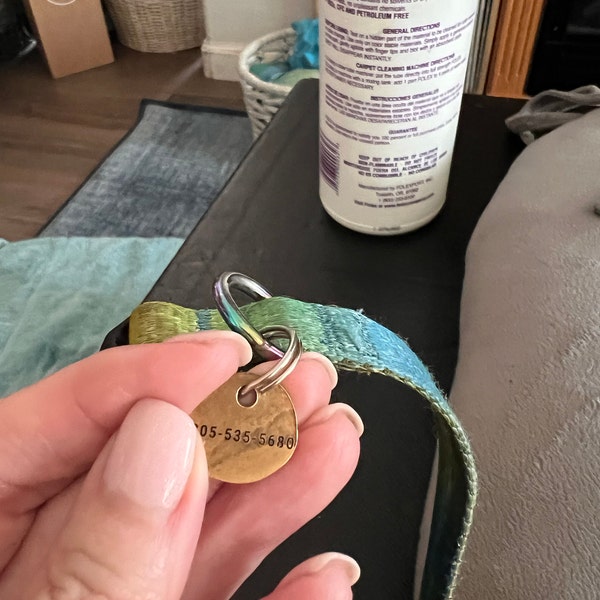 ROCCO: Hand Stamped Personalized Custom Pet ID Tags for Dogs and Cats ...