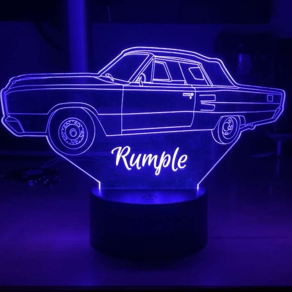 Custom 3D Car Sketch Night Light,drawing From Photo,car Mockup Led Lamp ...