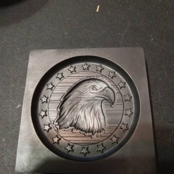 Graphite Casting Mold - Double-sided Cursed Aztec Pirate Coin! - Etsy