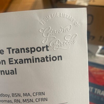 Custom Library Embosser, Personalized Embosser, Embossing Seal, Library ...