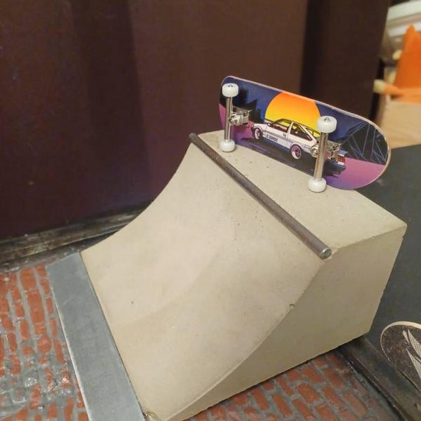Concrete Curved Ledge Fingerboard Obstacle - Etsy