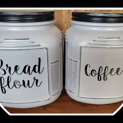 Kitchen Canister Decals Kitchen Canister Labels/kitchen Canister Decals ...