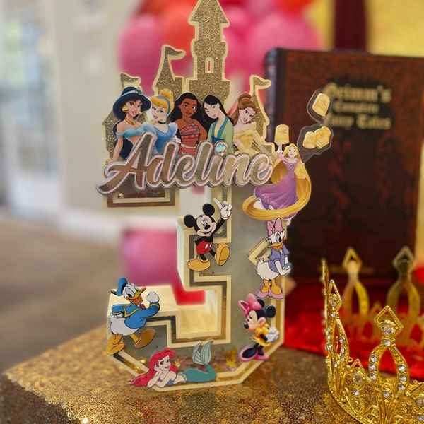 Princess Cake Topper Shaker, Cake Topper, Birthday, Party Decor, Party ...