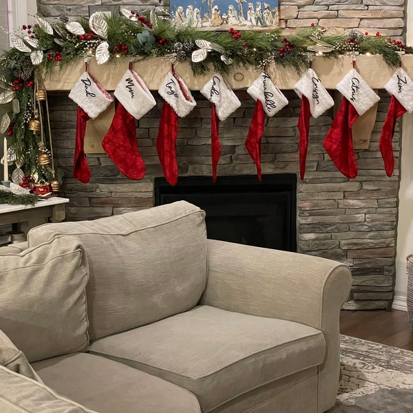 Stocking Name Stocking Names Metal Stocking Name Tag Christmas Decor ...