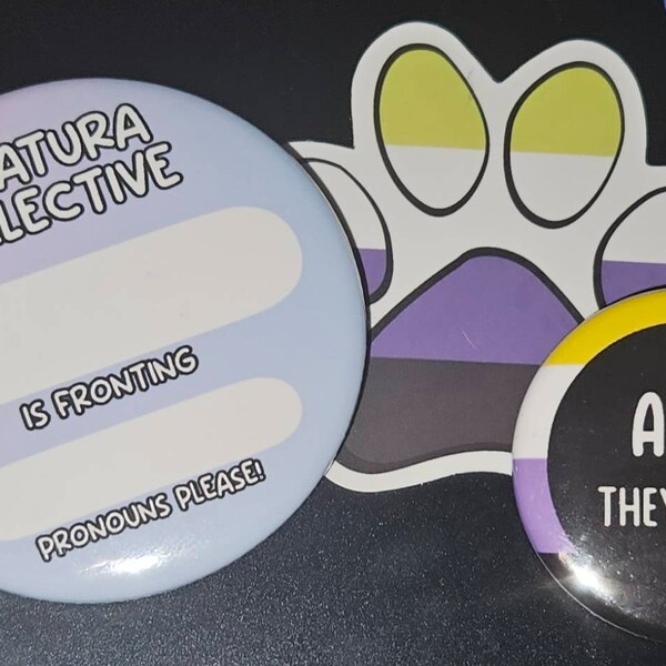 CUSTOM Dissociative Identity Disorder Dry Erase Pin Who is Fronting ...