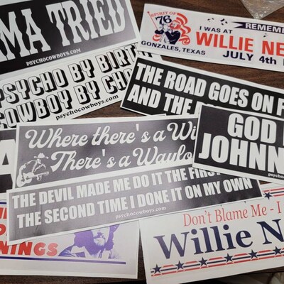 Vintage Rodeo & Western Themed Bumper Sticker Pack - Etsy