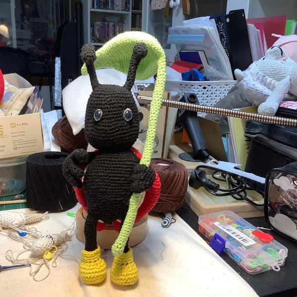 Crochet Ladybug Pattern. Cute Bug Amigurumi Pattern. Crochet Insect ...