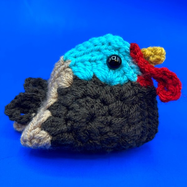 Granny Square Chicken Crochet Pattern PDF -9 Birds- Chicken, Turkey ...