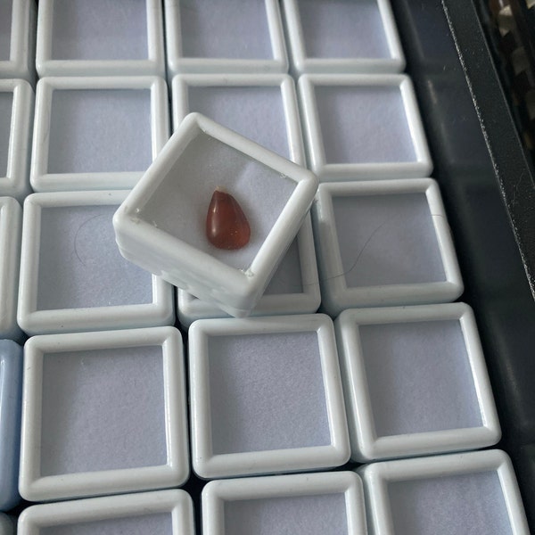 20 Pcs 3 X 3 Cm White Gem Display Plastic Box Storage Containers for ...