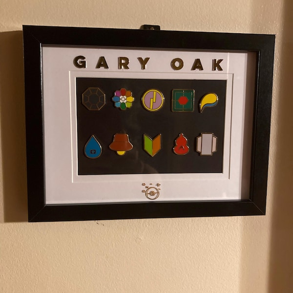 Complete Gary Oak Kanto Rival Pokemon Gym Badge Set of 10 Anime ...