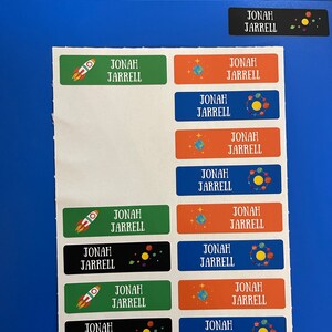 72 Skinny School Supply Labels Dishwasher Safe Waterproof - Etsy