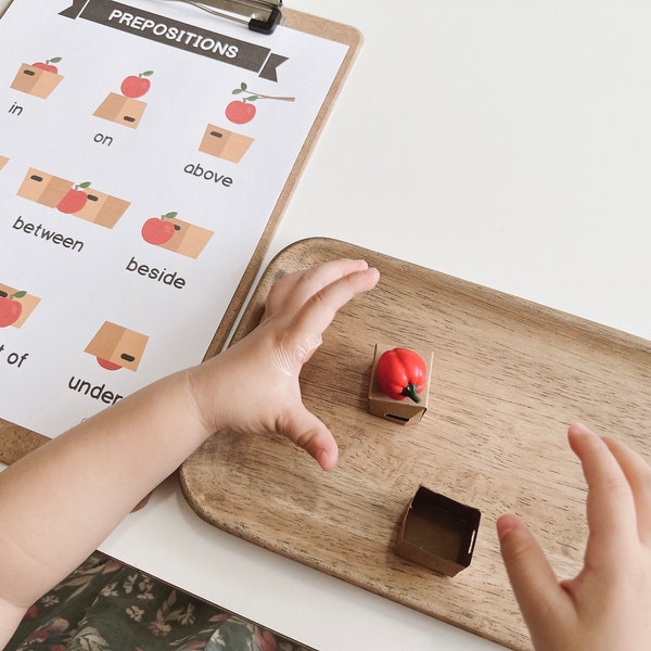 Prepositions Chart With Learning Game for Kids | Positional Games ...