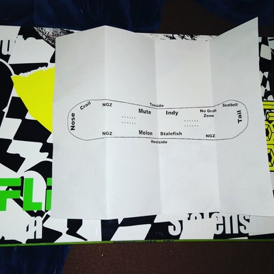Snowboard Grab Map - Etsy