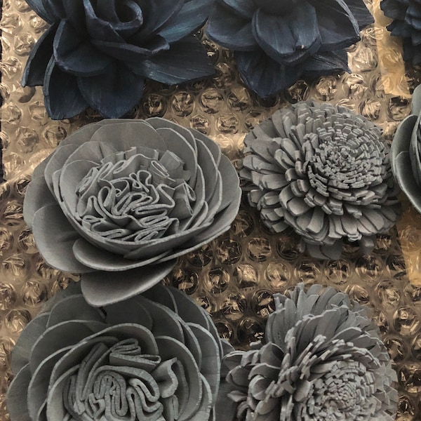 Wood Flowers Color Samples / Wedding Bridal Bouquet - Etsy