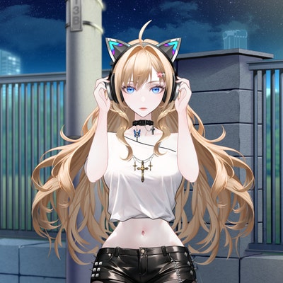 Live2d Model: Star Kiss Nova Vtuber Model FULLY RIGGED Ready to Use ...