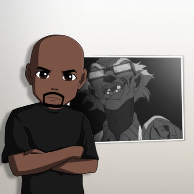 I Will Draw You as Boondocks Character Birthday Gift Anniversary Couple ...