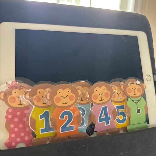 DIY Printable Finger Puppets - Five Little Monkeys Jumping on the Bed ...