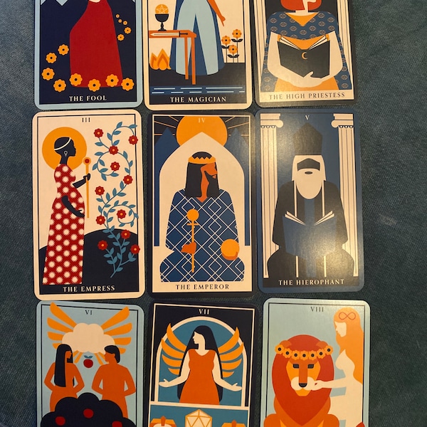 Simple Earth Tarot Deck - Original Artwork Illustrated Tarot Deck With ...