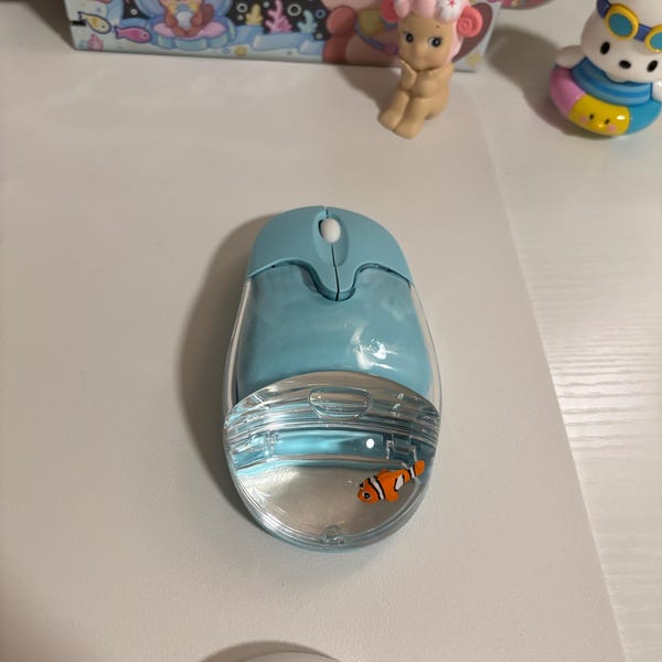 Penguin Aqua Mouse – Frutiger Aero Y2K - Etsy