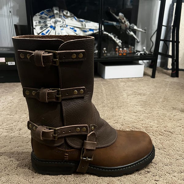 Tallest Swiss Military Style Gaiters or Spats in Oiled Black Leather W ...
