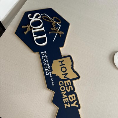 Just Sold House Shaped Sign, House Sign With LOGO, Sold Sign for ...