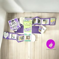 Explosion Box 50th /birthday Card Cut File/exploding Card Template/svg ...