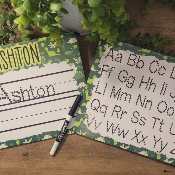 Tracing Board Template With Blank Lines to Trace Letters Numbers ...