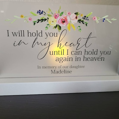 Memorial Gift Loss of Child Memorial in Loving Memory Sign Loss of ...