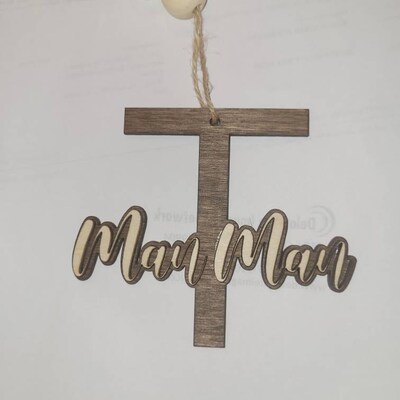 Personalized Name Wood Letter Christmas Ornament Laser Cut - Etsy