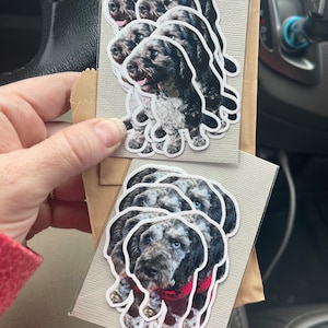 Christmas Stocking Stuffer Sticker of Family Pet - Etsy