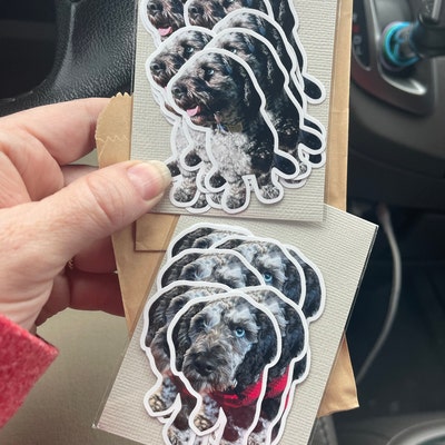 Christmas Stocking Stuffer Sticker of Family Pet - Etsy