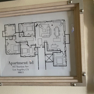 New Girl Floor Plan New Girl TV Show Blueprint Apartment - Etsy