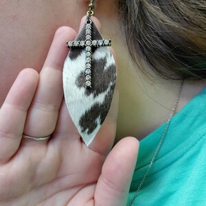 Western Cow Ear Tag Earrings Gifts for Her Birthday Gifts | Etsy