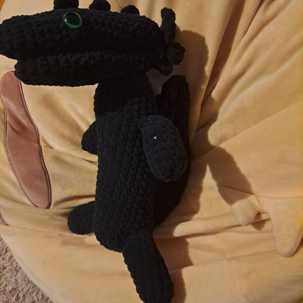 Crochet Dancing Toothless Meme Amigurumi (dancing Dragon) Instant ...