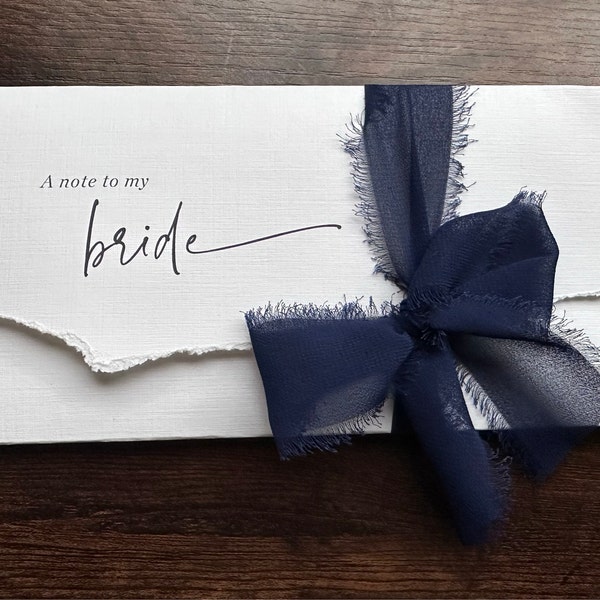 A Note to My Bride, Note to Groom, Letter to Bride, Letter to Groom ...